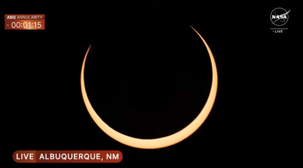 Ring of Fire Eclipse Annular Phase is Happening Now - PNW Social ...